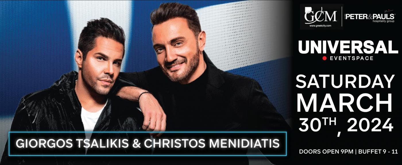 Greek Concert Tsalikis and Menidiatis - Vaughan Events Greek Concert Tsalikis and Menidiatis - Vaughan Events